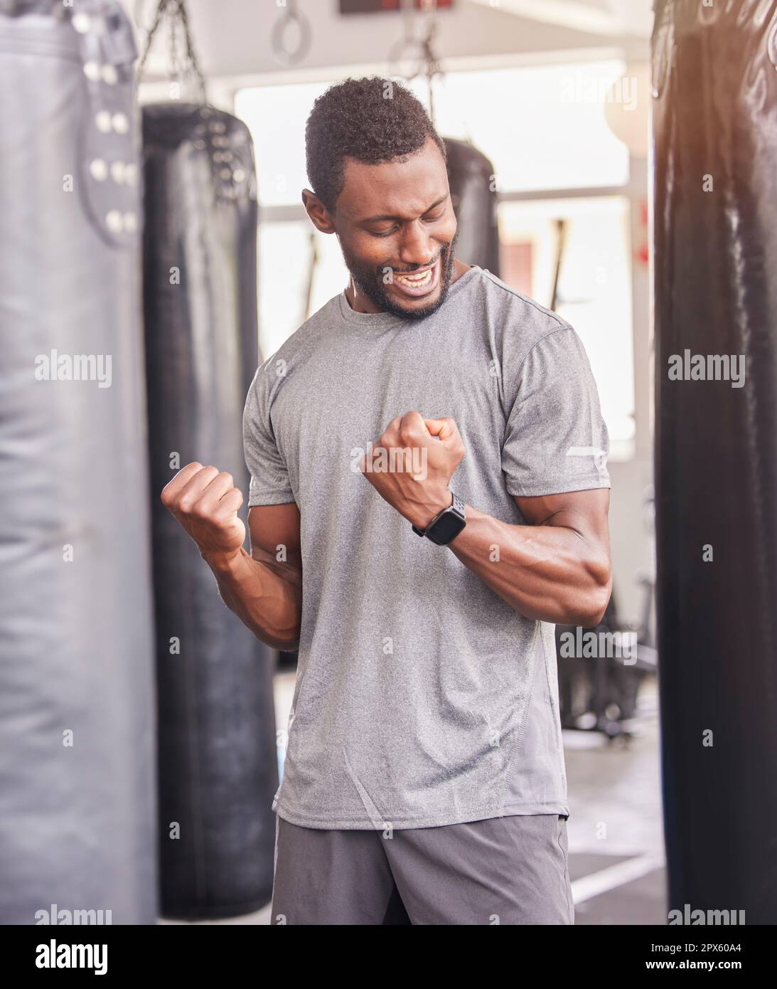 Strong male athlete hi-res stock photography and images - Alamy