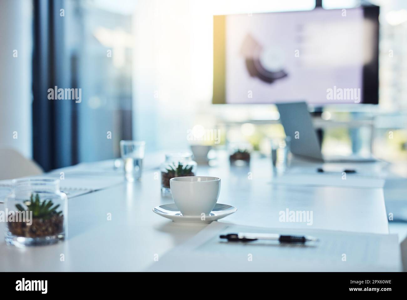 Ready for business. an empty boardroom in a modern office Stock Photo - Alamy
