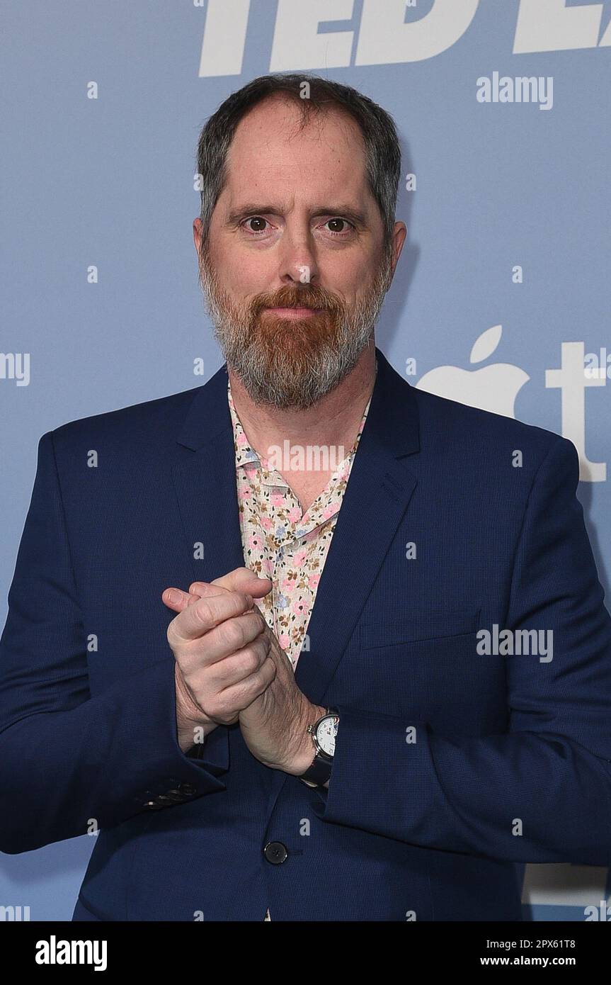 Brendan Hunt arrives at "Ted Lasso" Day on Monday, May 1, 2023, at Goya ...