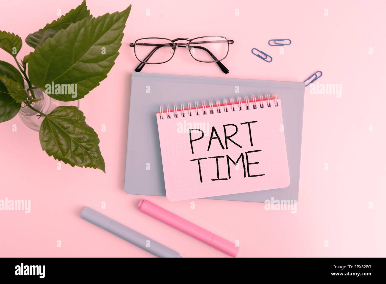 Conceptual caption Part Time, Word for A work or job that is not ...