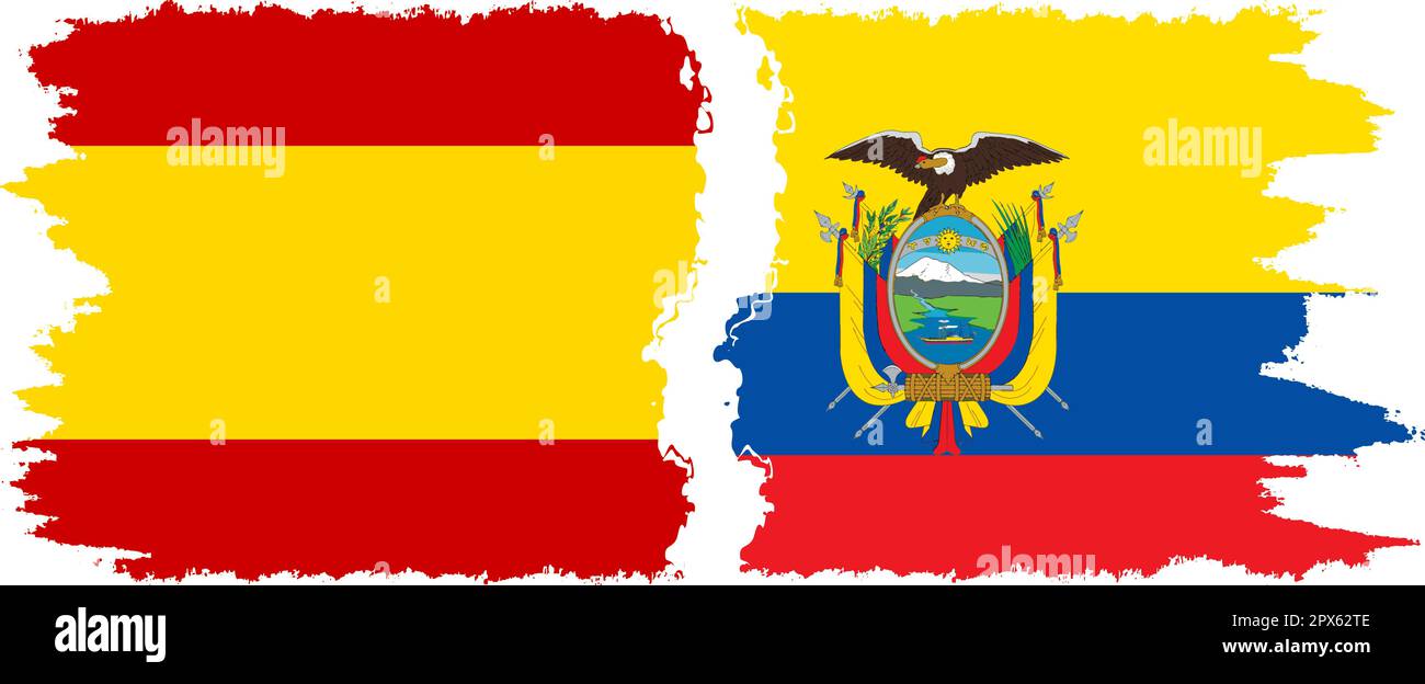 Spain ecuador flag Stock Vector Images - Alamy