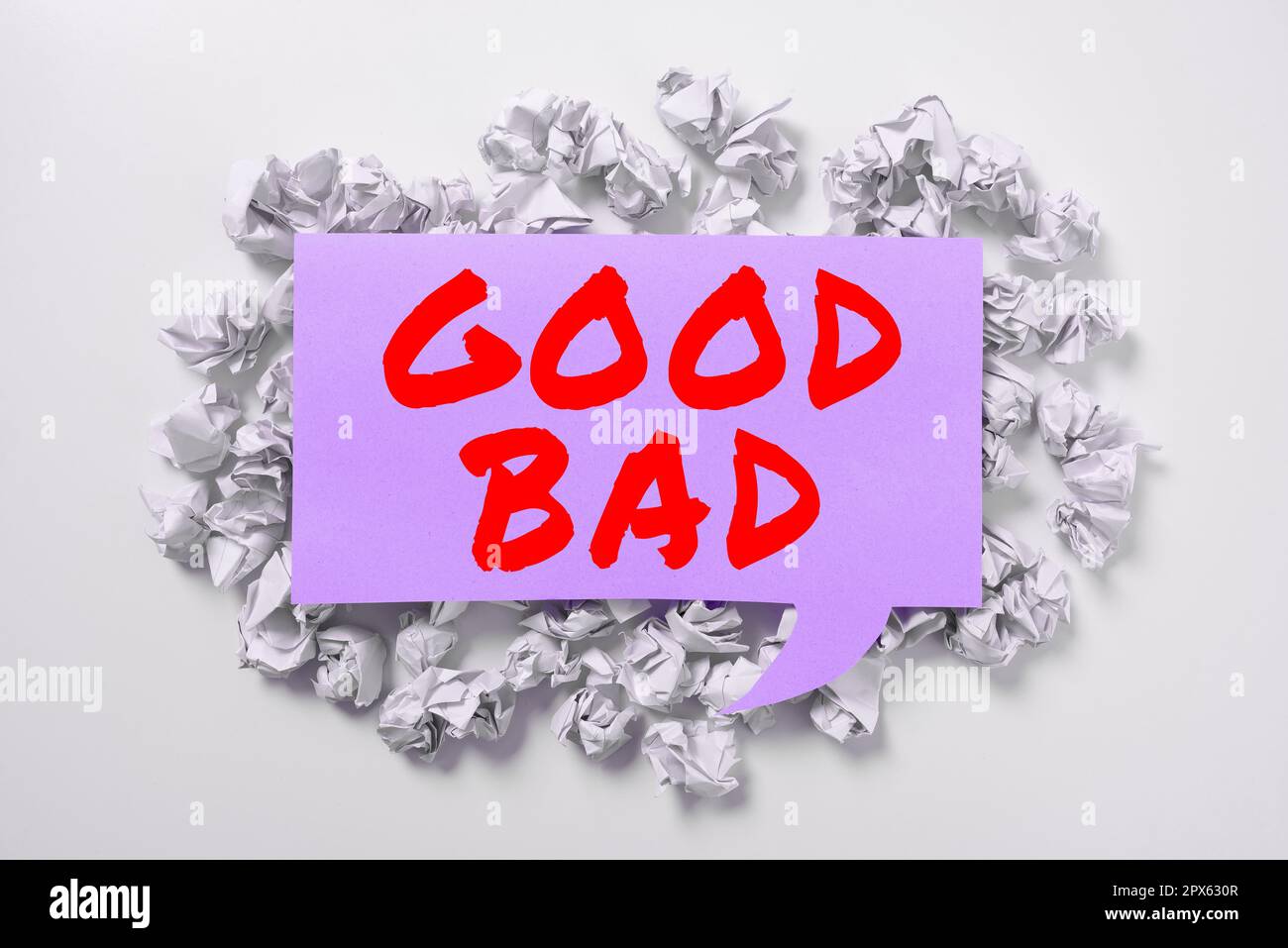 Hand writing sign Good Bad, Internet Concept to seem to be going to ...