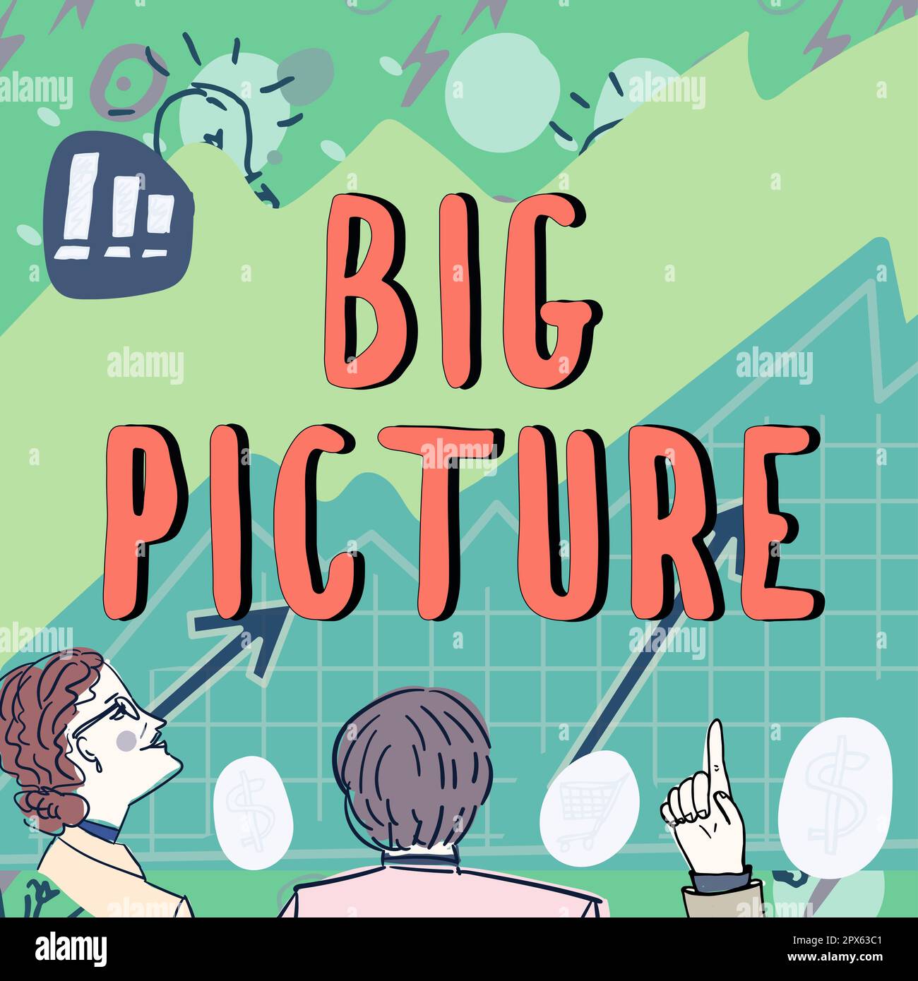 Writing displaying text Big Picture, Business approach most important ...
