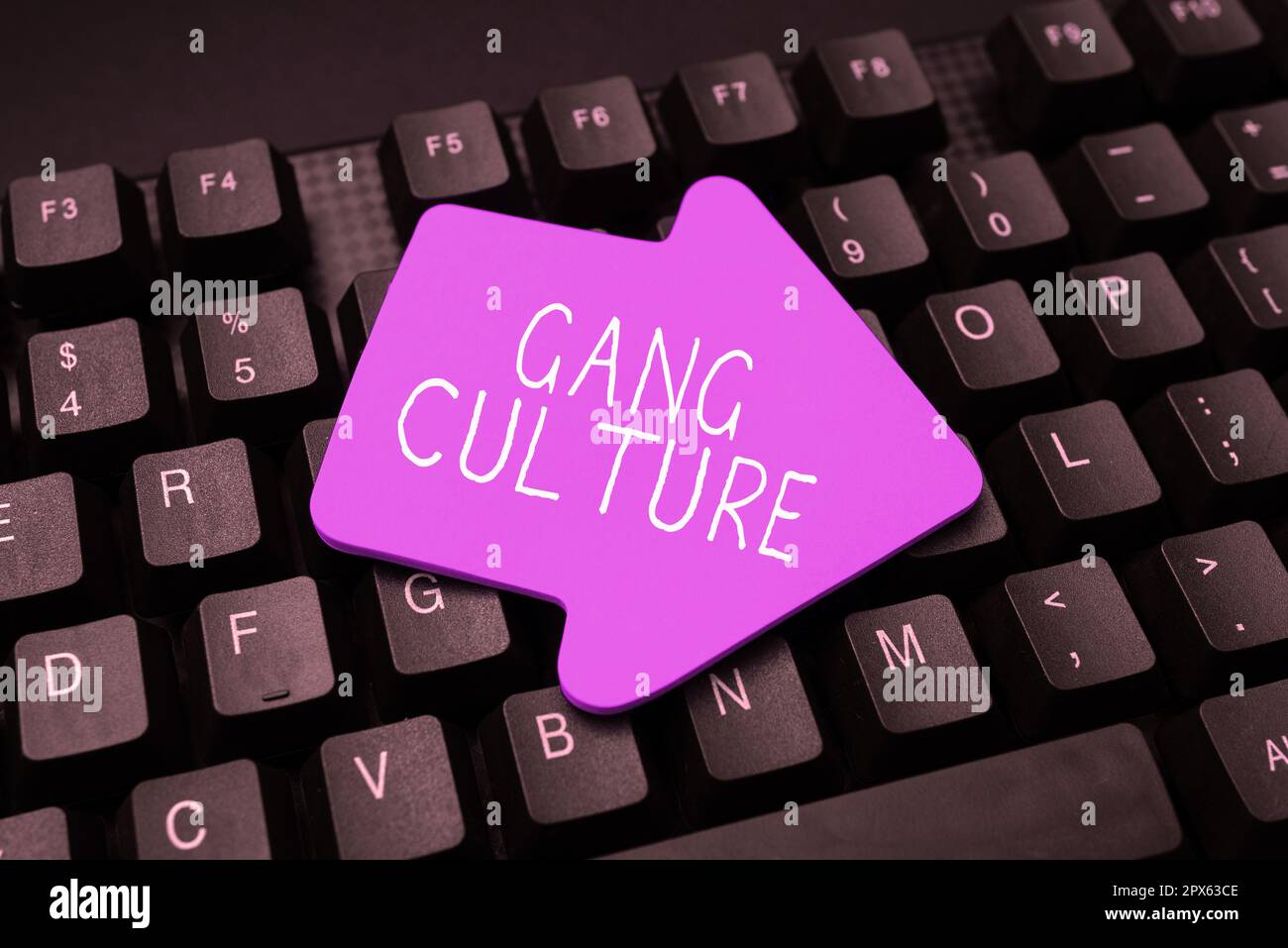 Text caption presenting Gang Culture, Conceptual photo particular ...