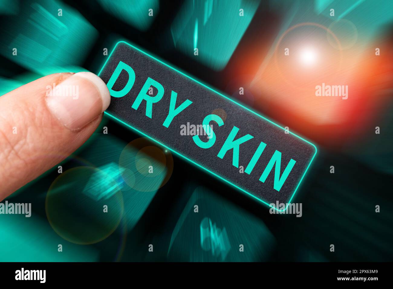 Handwriting text Dry Skin, Concept meaning uncomfortable condition ...