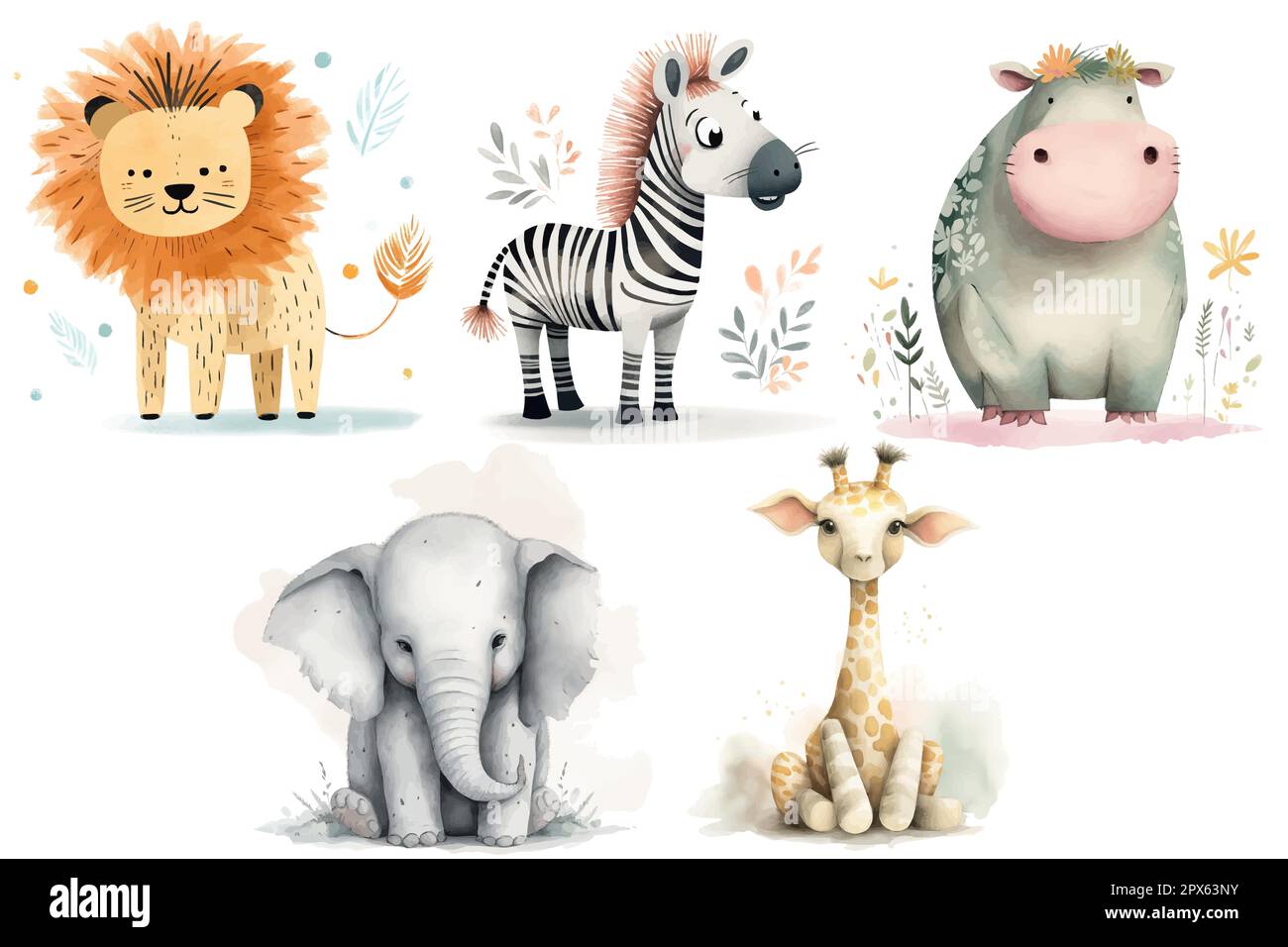 3d cartoon giraffe Stock Vector Images - Alamy