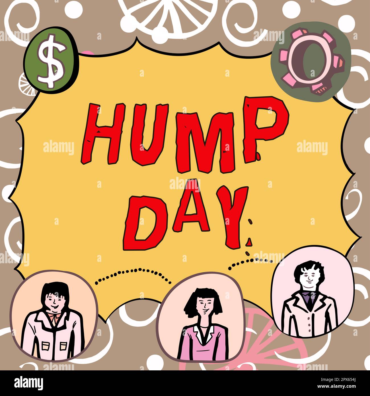 Writing displaying text Hump Day, Word Written on climbing a proverbial ...