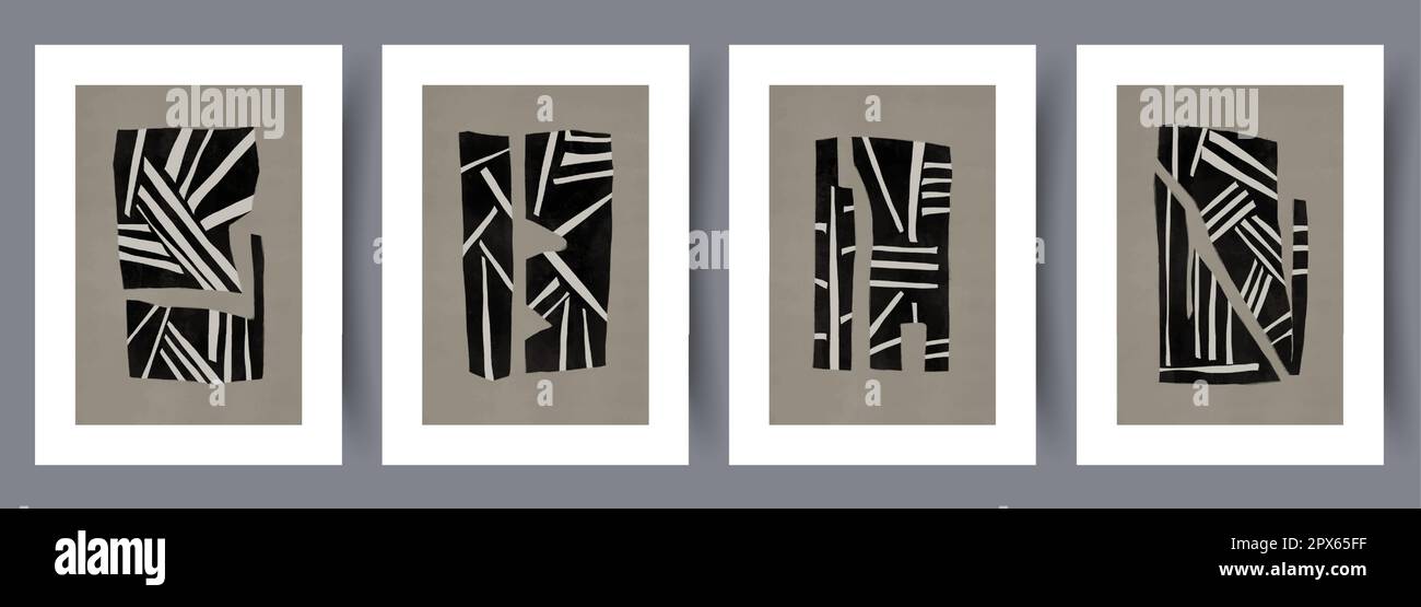 Abstract forms esoteric figures wall art print Stock Vector Image & Art ...