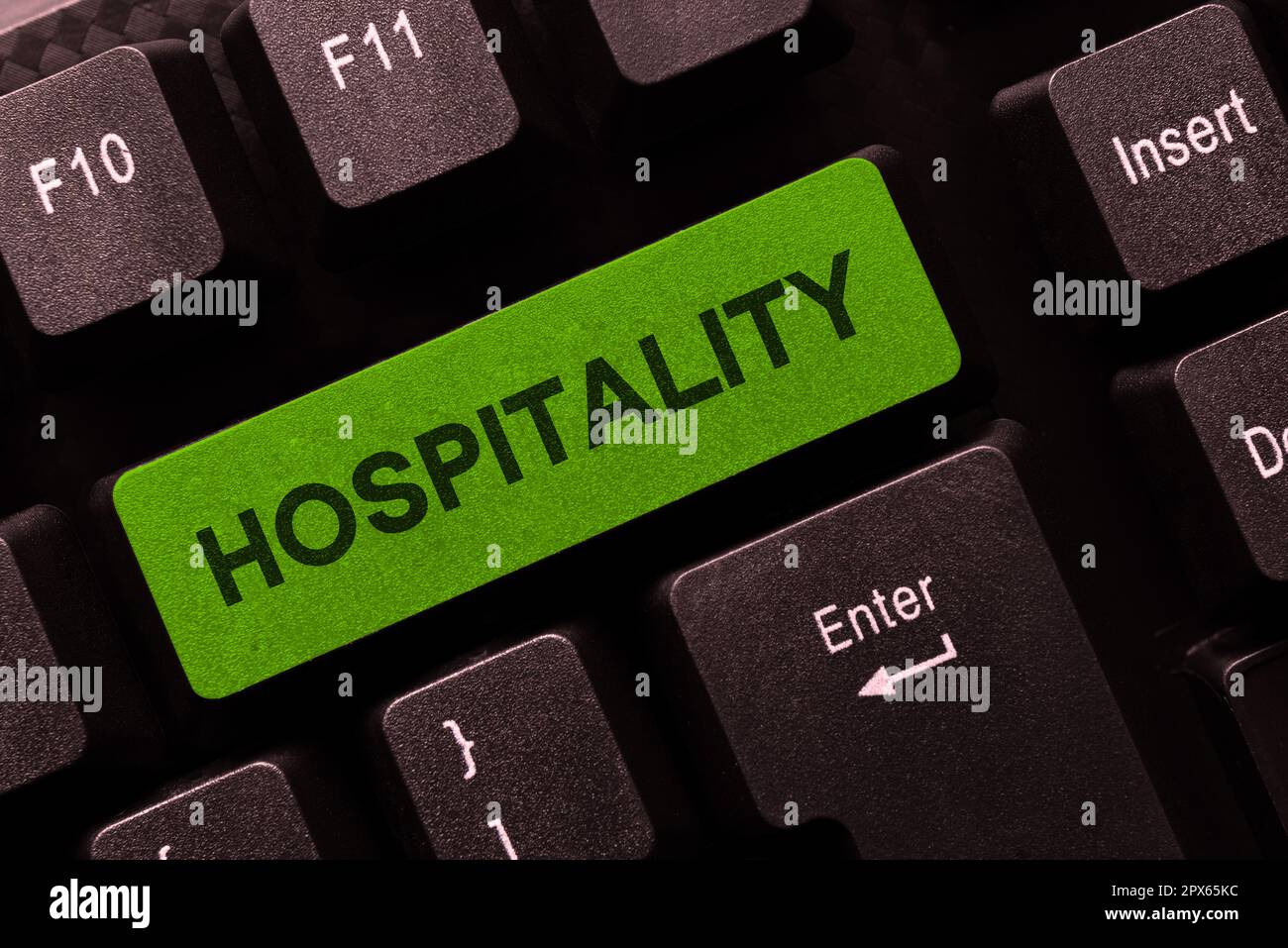 Text showing inspiration Hospitality, Word Written on the friendly and ...