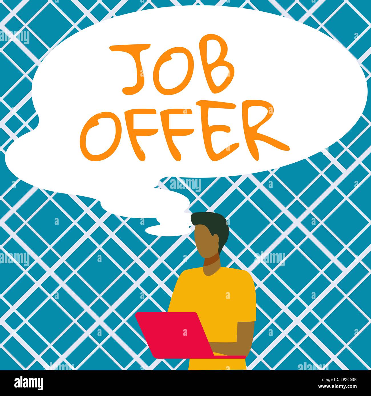 Hand writing sign Job Offer, Internet Concept A peron or company that ...