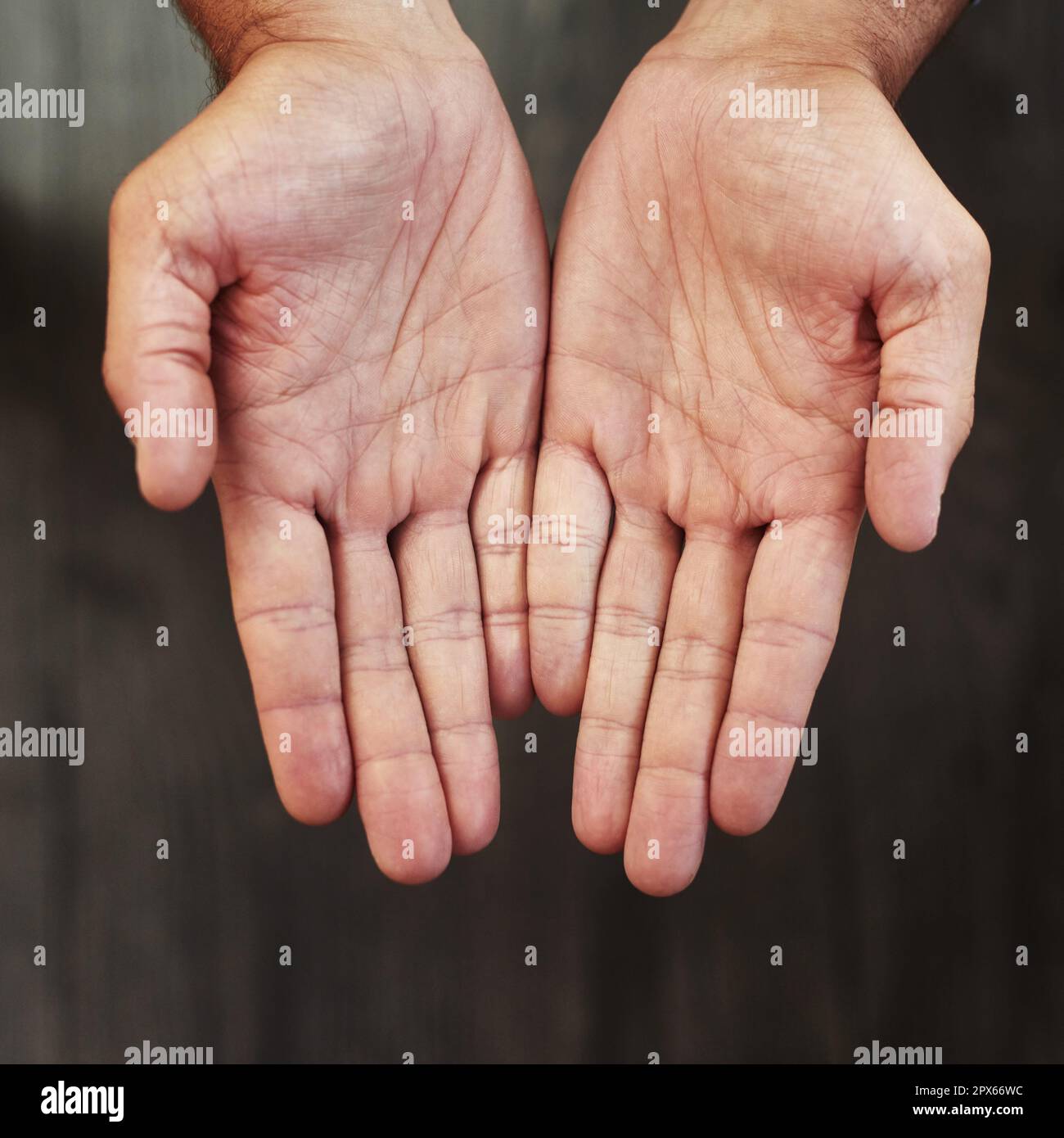 Your hands shows that you are healthy. Studio shot of an unrecognizable ...