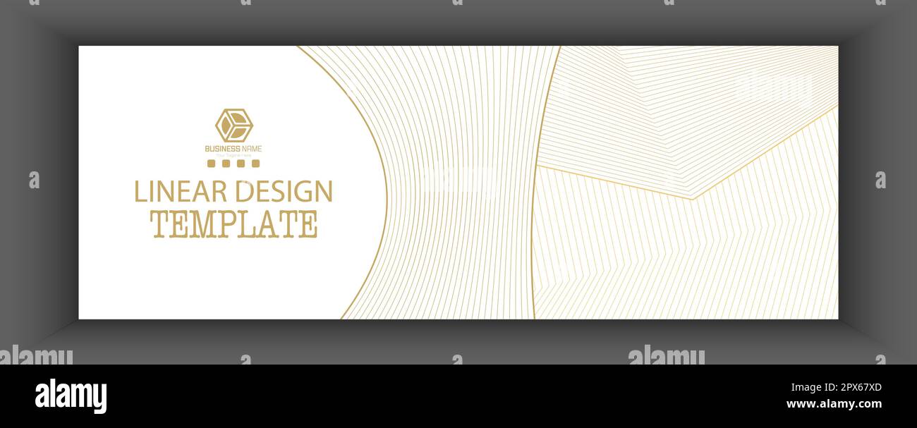 The layout of the banner, cover, poster, poster. Linear style template ...
