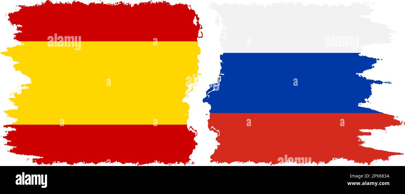 Russia and spain flags Stock Vector Images - Alamy