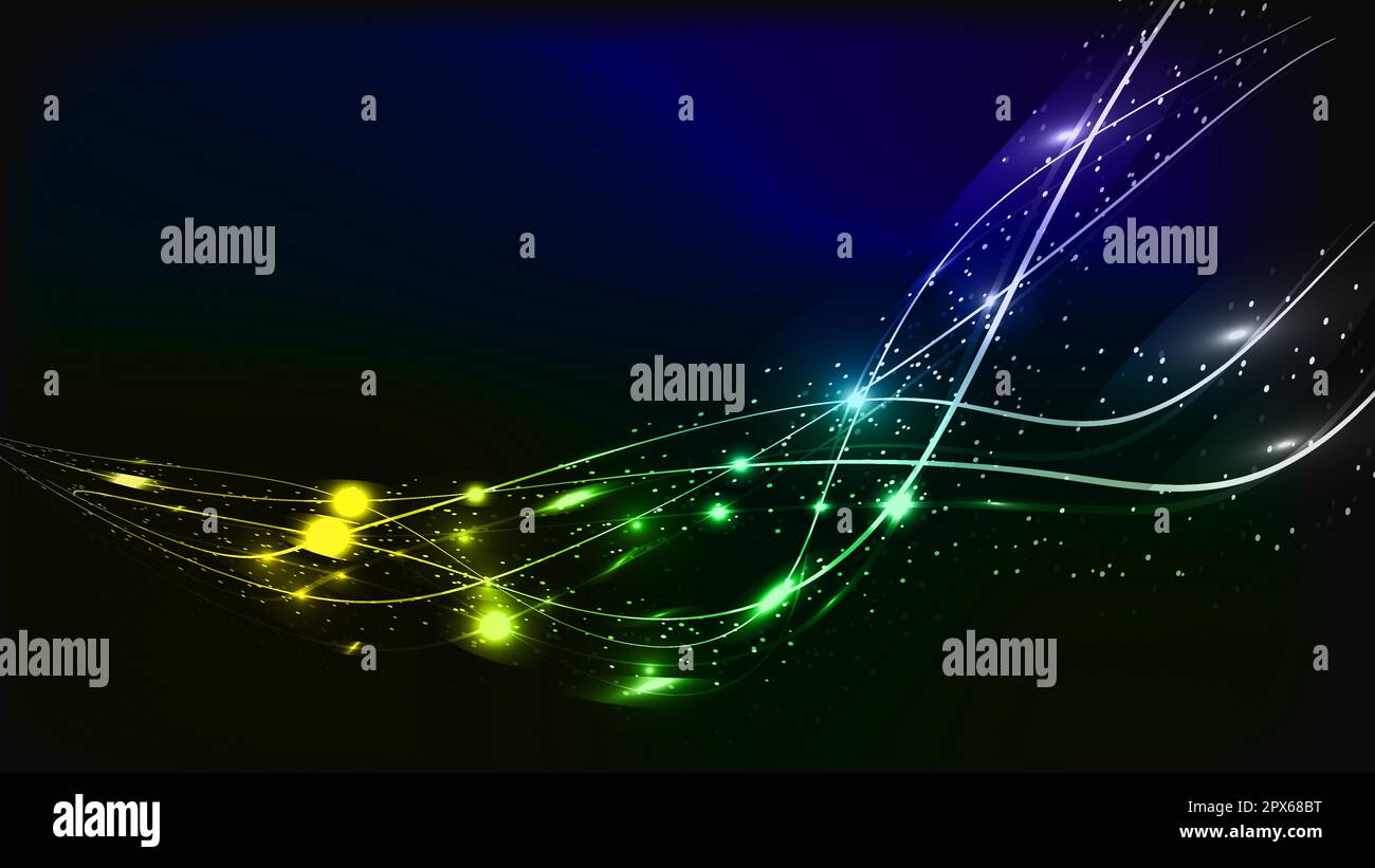 Abstract multicolored beautiful digital modern magical shiny electric ...