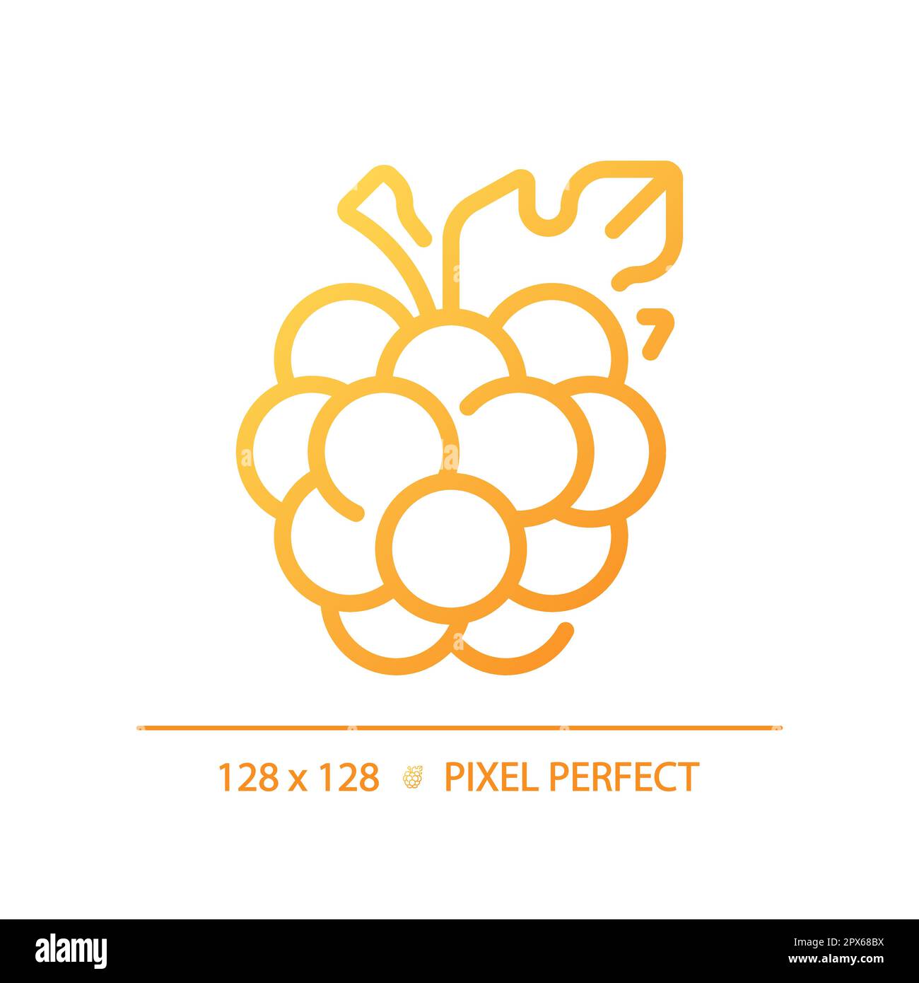 Berries pixel perfect gradient linear vector icon Stock Vector Image & Art - Alamy