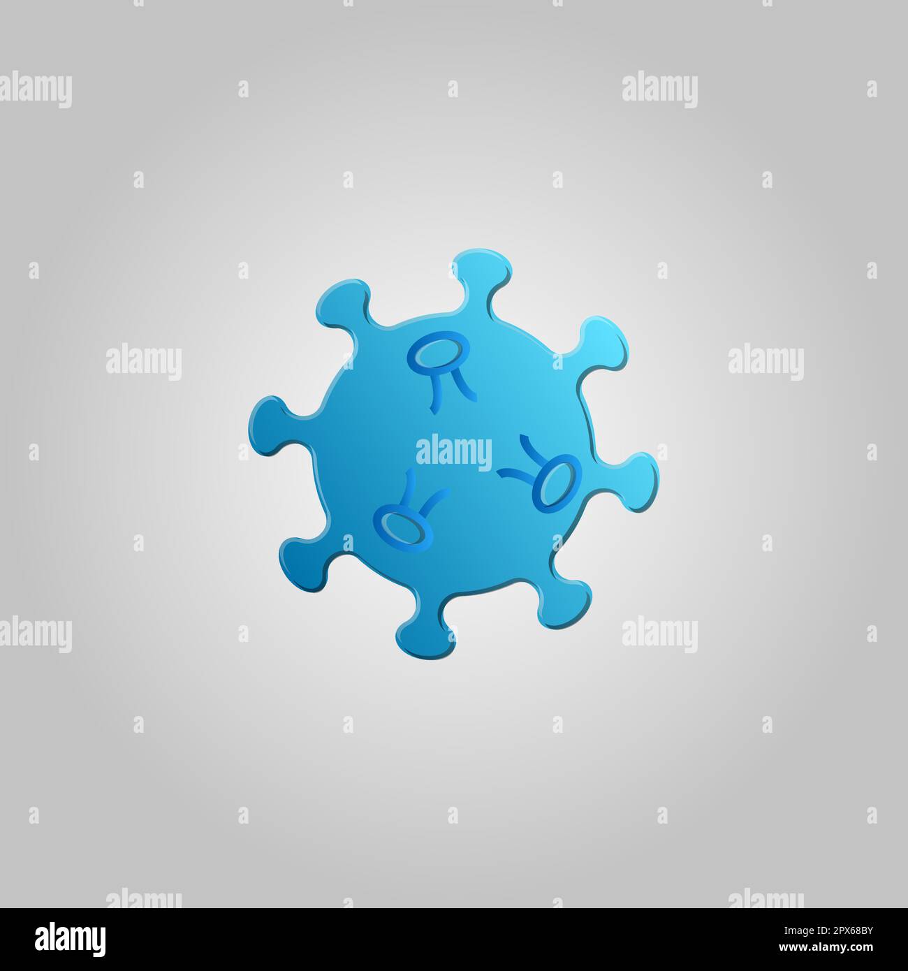 Blue dangerous infectious deadly respiratory coronavirus of pandemic ...