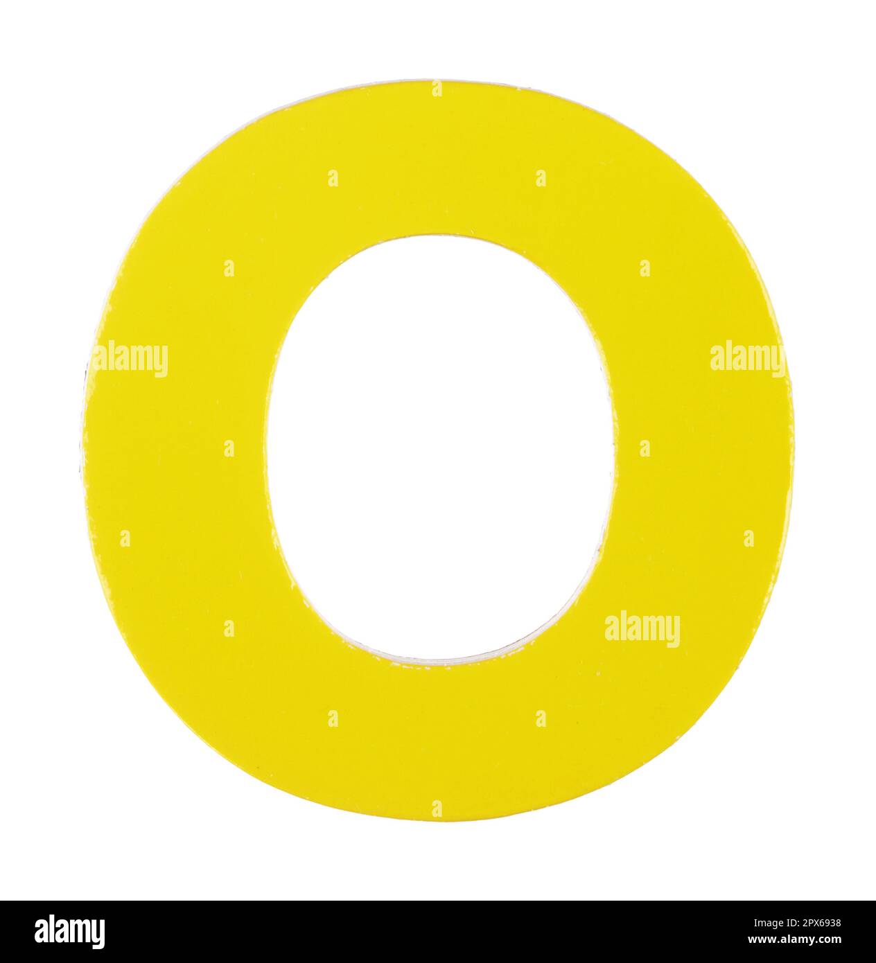 An upper case O magnetic letter on white with clipping path Stock Photo ...