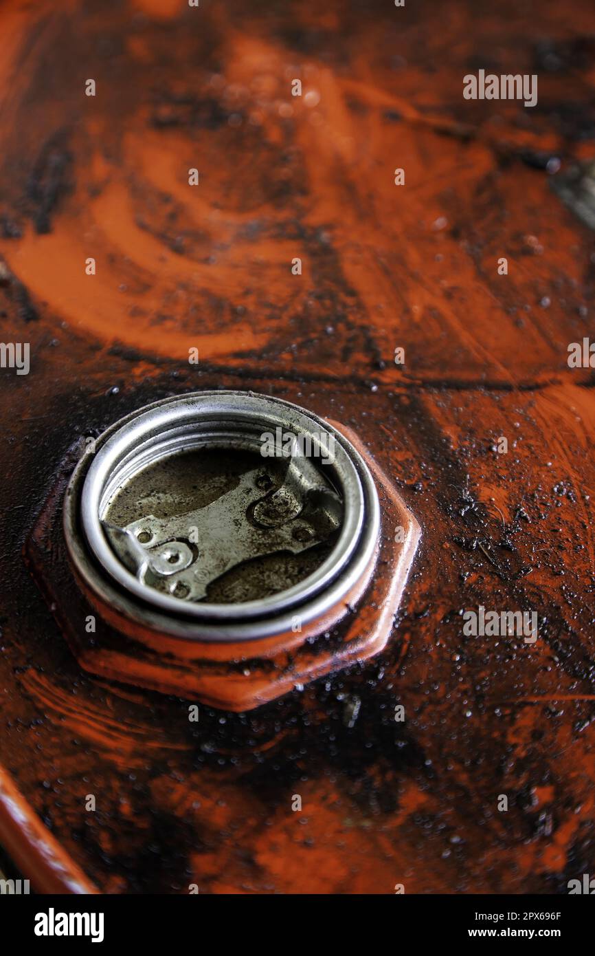 Plastic bottle used oil, recycling and ecology Stock Photo - Alamy