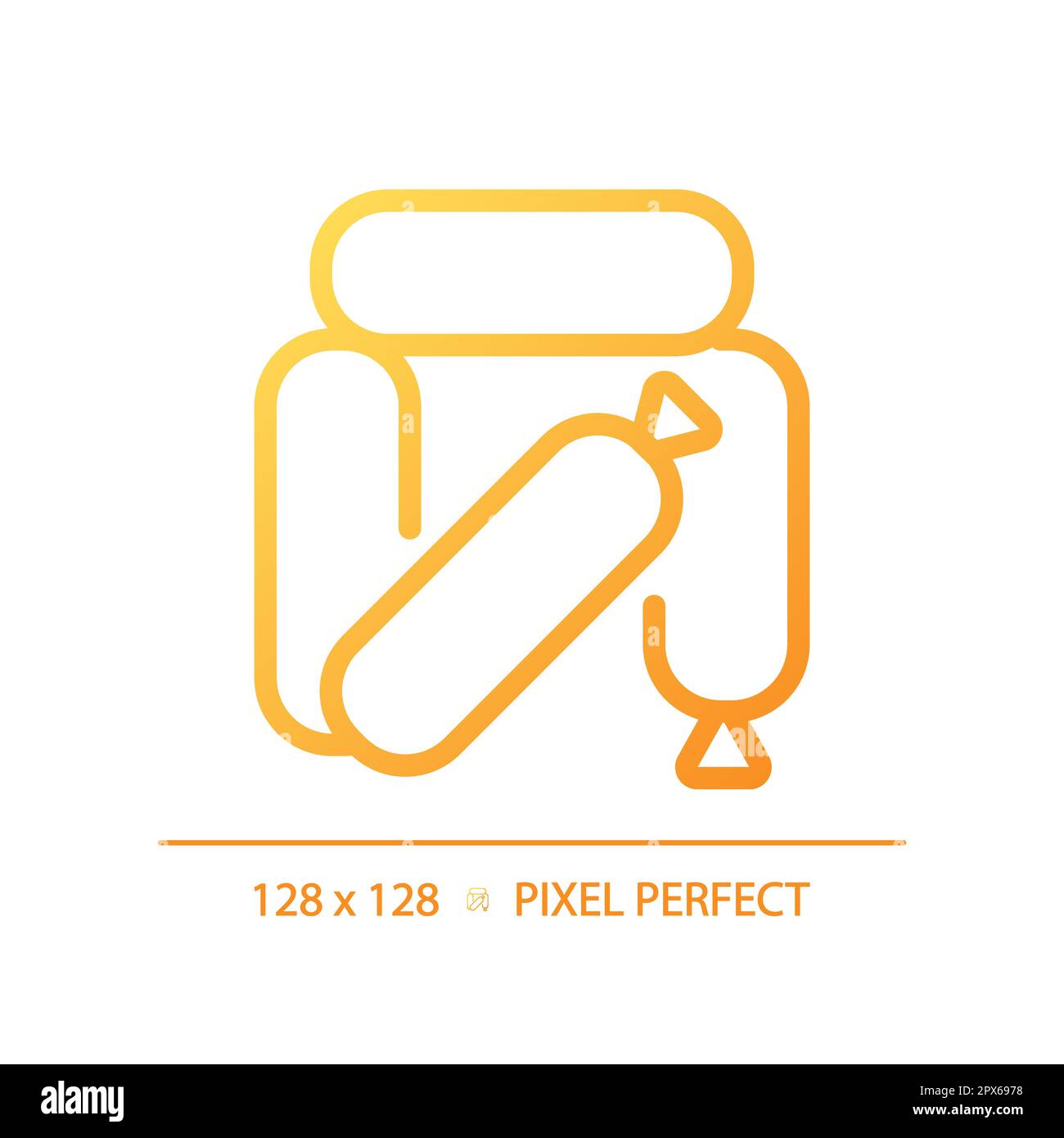 Sausage pixel perfect gradient linear vector icon Stock Vector Image ... Sausage pixel perfect gradient linear vector icon Stock Vector Image ...