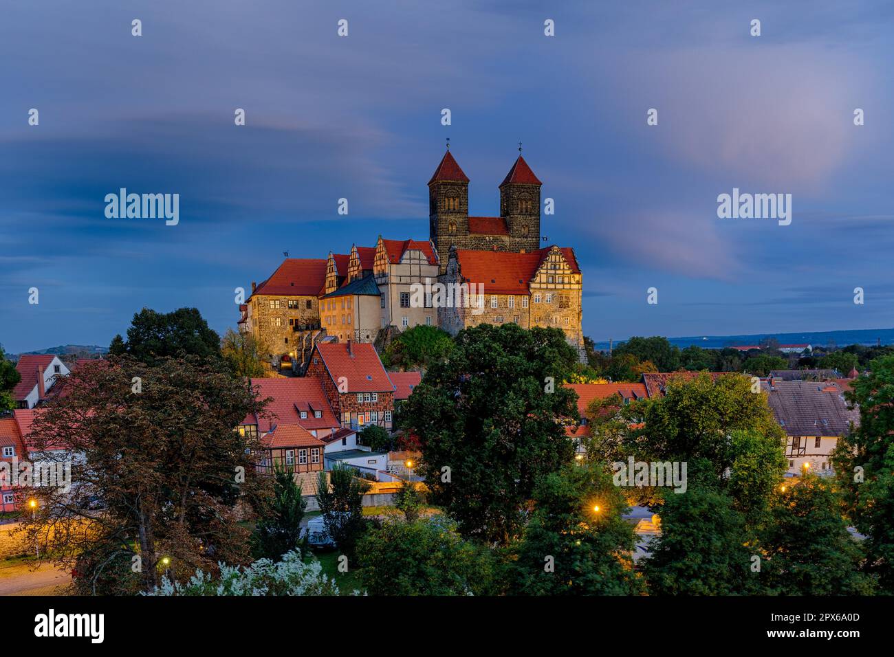 Quedlinburg Castle and Collegiate Church World Heritage City Stock ...