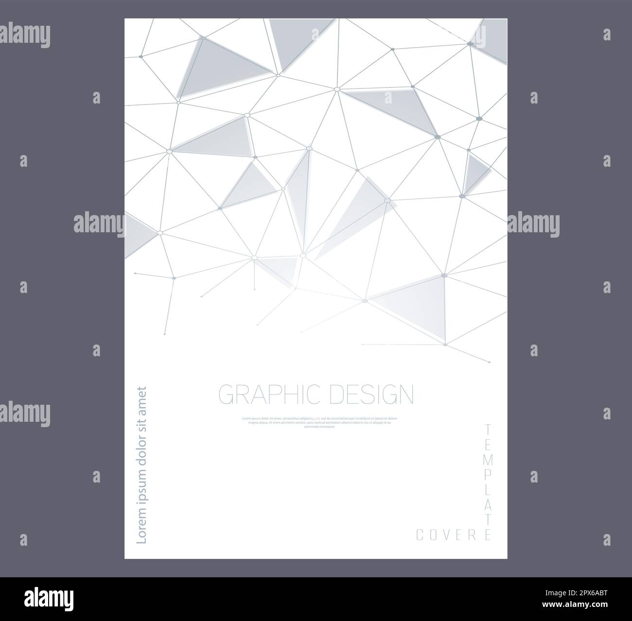 Layout of a creative idea of graphic linear design. Template for the ...