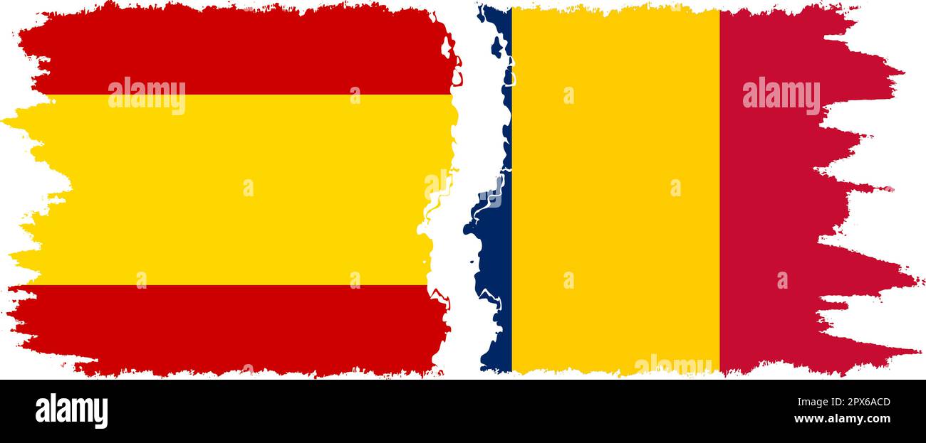 Spain chad flag hi-res stock photography and images - Alamy