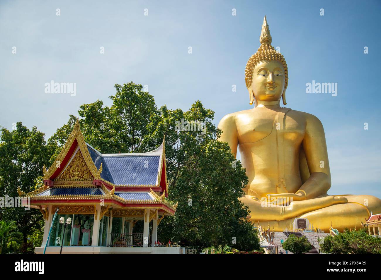 the Wat Muang in the Village of Wiset Chai Chan in the Province of Ang ...