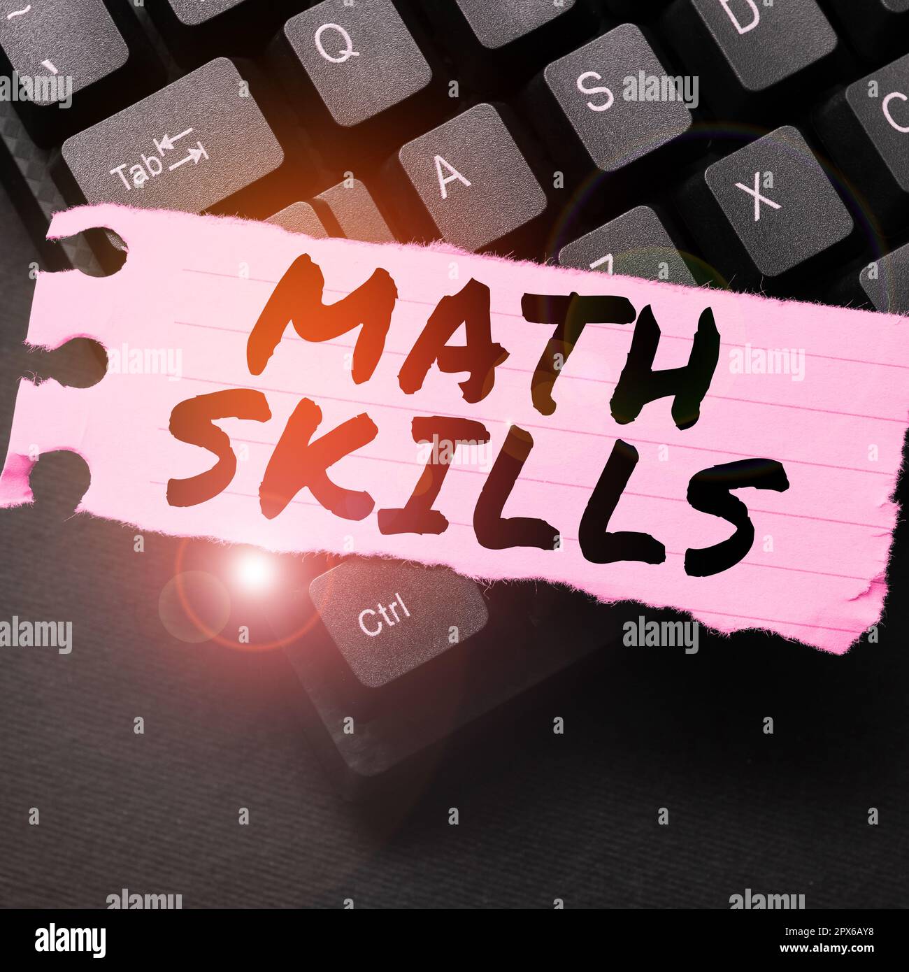 Hand writing sign Math Skills, Business showcase starting to learn how ...