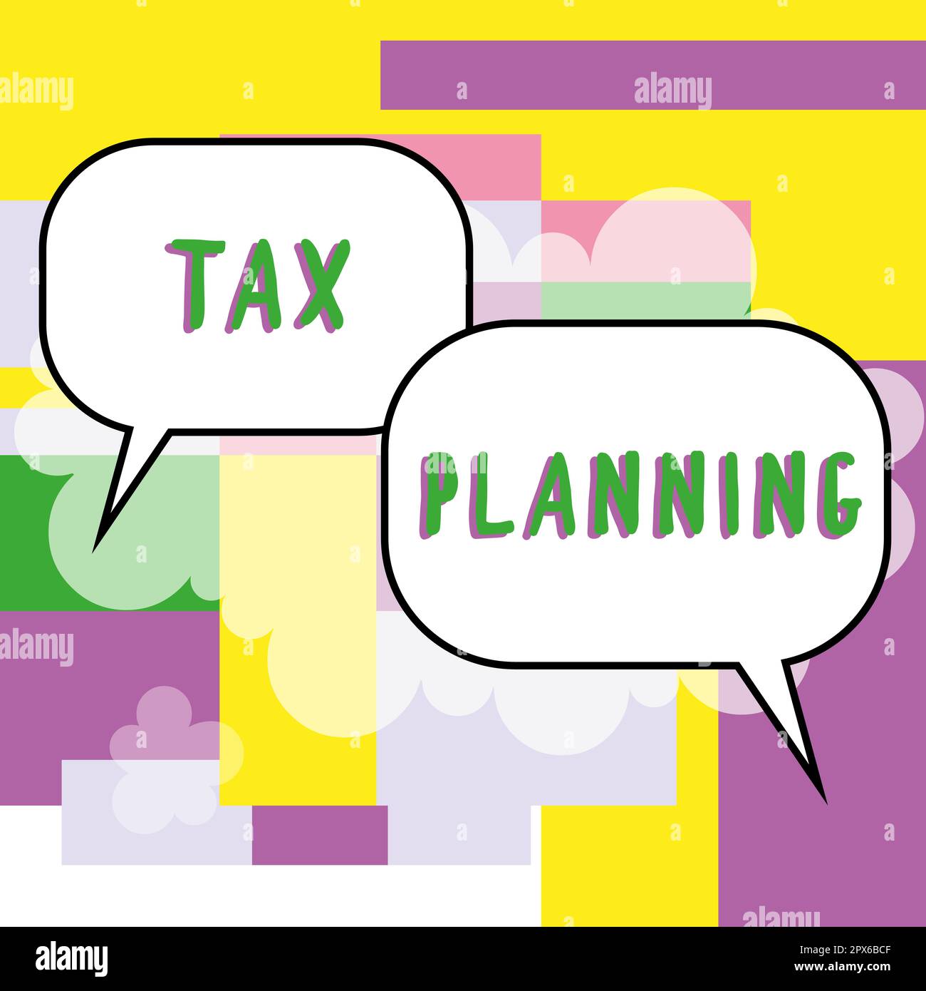 Conceptual display Tax Planning, Business concept analysis of financial ...