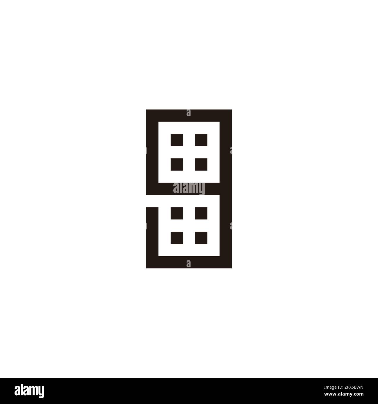 Letter g building, home, squares geometric symbol simple logo vector ...