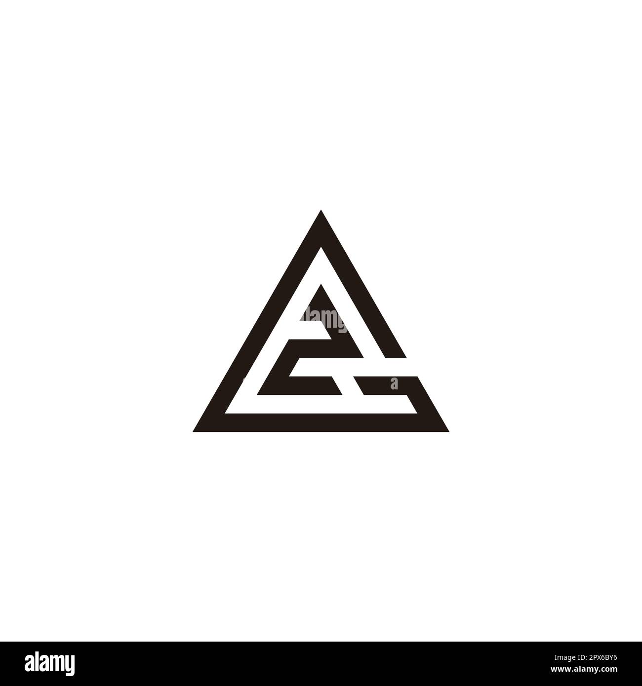 Letter G Number 2 Triangle Unique Geometric Symbol Simple Logo Vector Stock Vector Image And Art