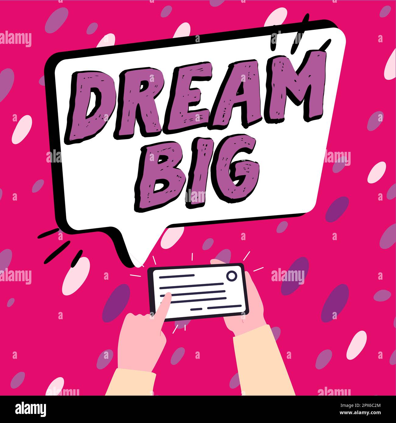 Sign displaying Dream Big, Concept meaning To think of something high ...