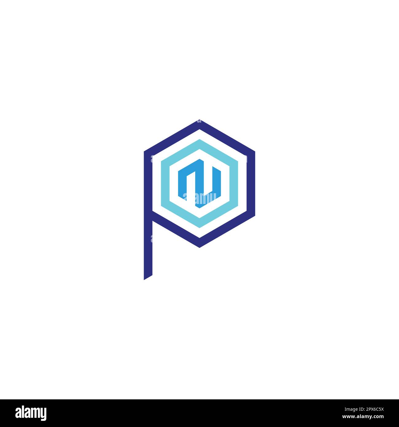 Letter N, o and p hexagon geometric symbol simple logo vector Stock Vector Image & Art - Alamy