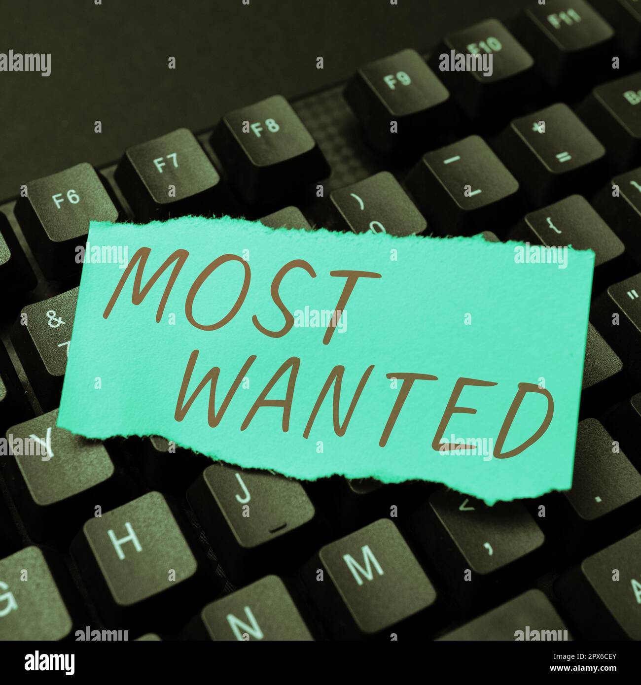 Inspiration showing sign Most Wanted, Internet Concept listing of the ...