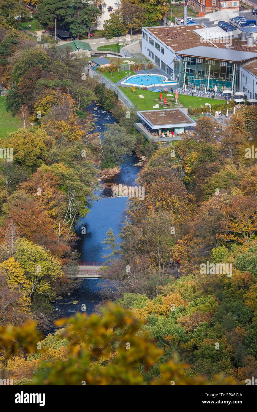 Bode Valley in Autumn Harz Stock Photo - Alamy