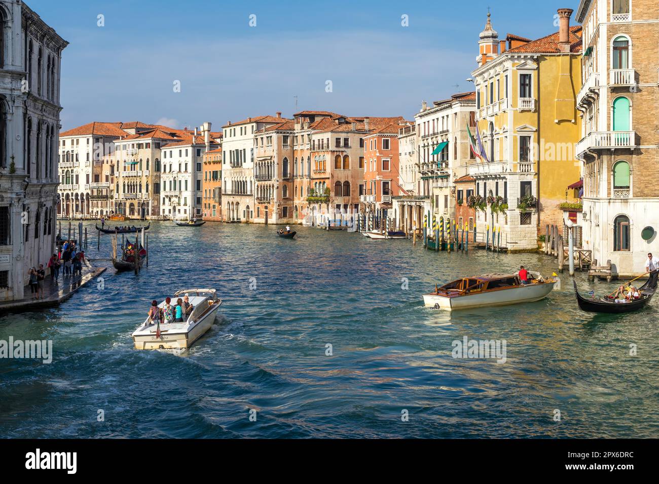 View down the Grand Canal Venice Stock Photo - Alamy