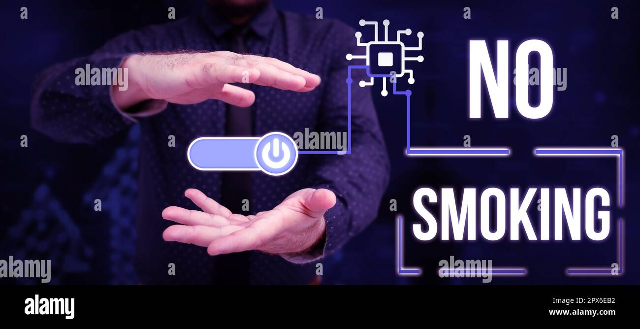 Inspiration showing sign No Smoking, Conceptual photo using tobacco is ...