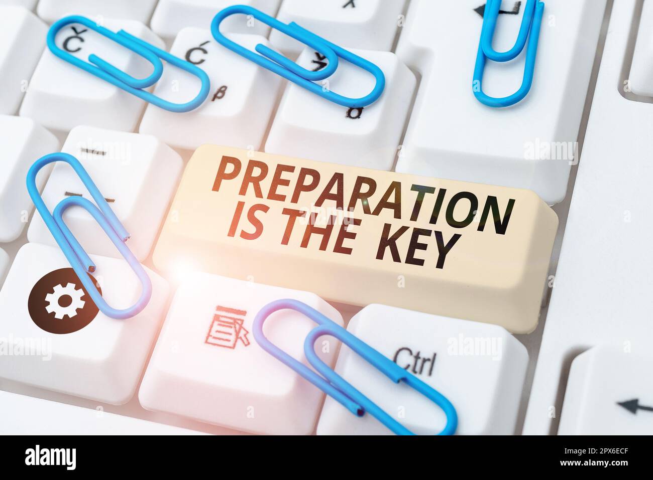 Writing displaying text Preparation Is The Key, Internet Concept action ...