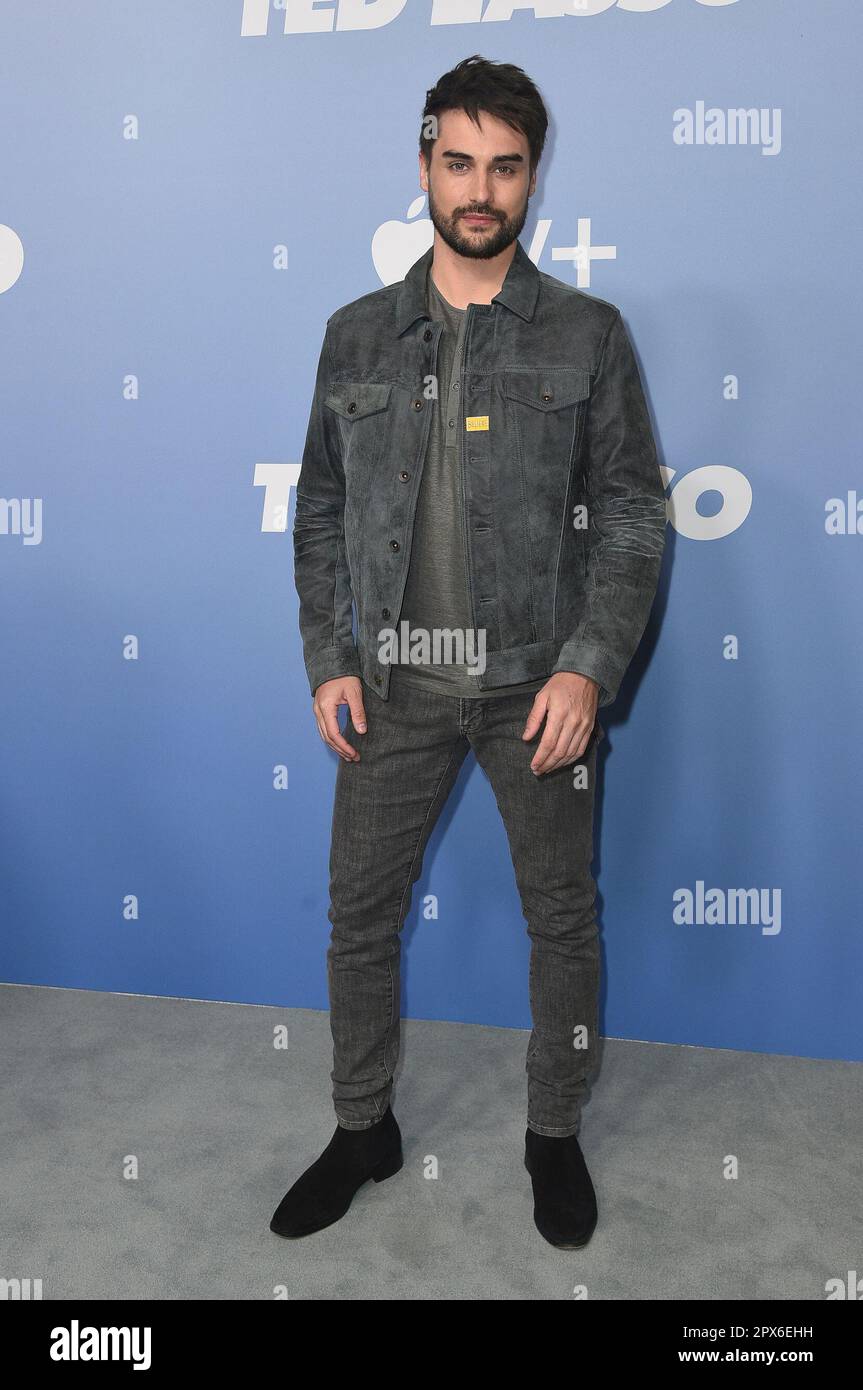 Stephen Manas arrives at "Ted Lasso" Day on Monday, May 1, 2023, at ...