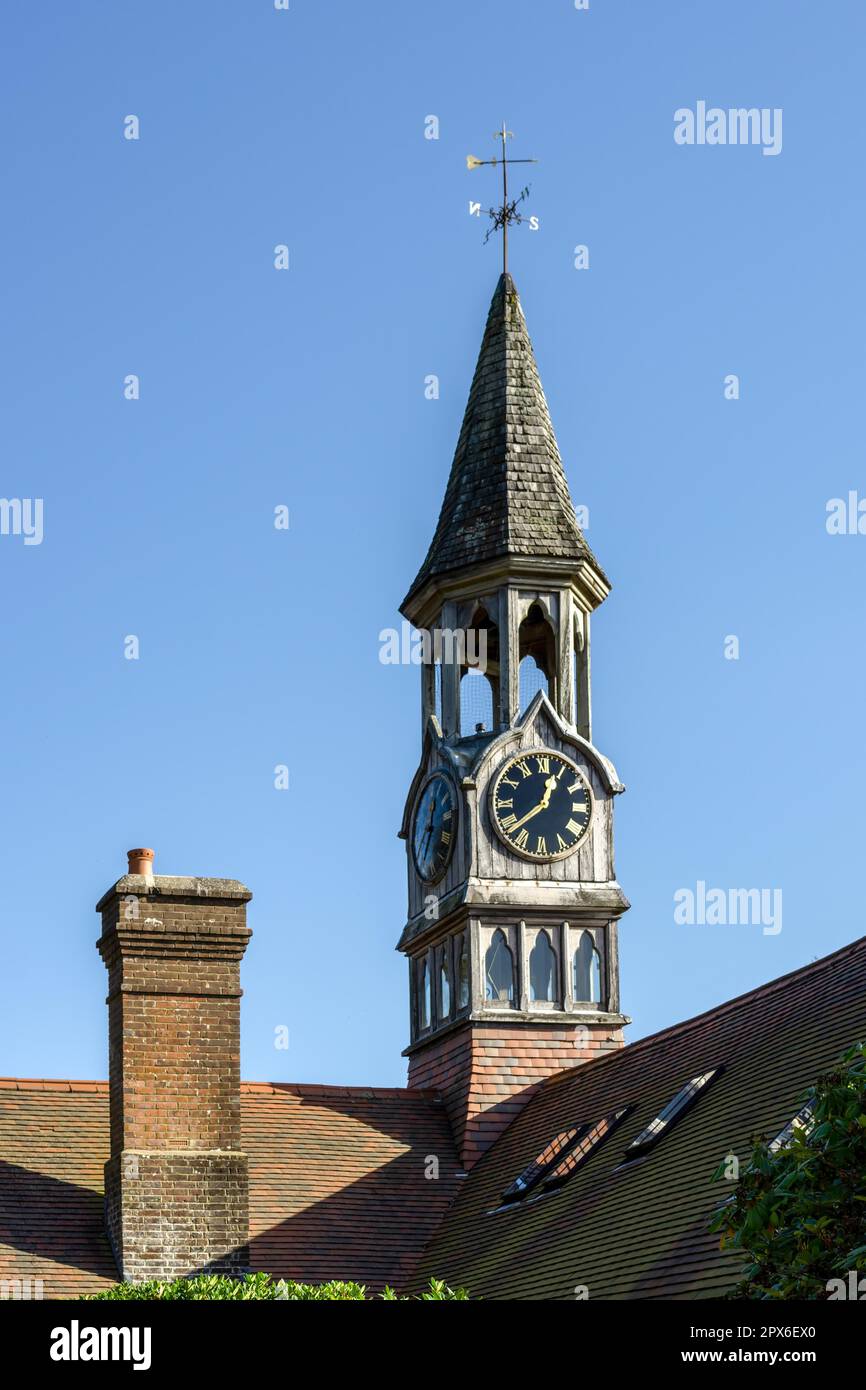 Tower of the tea rooms at High Beeches in Handcross Stock Photo - Alamy