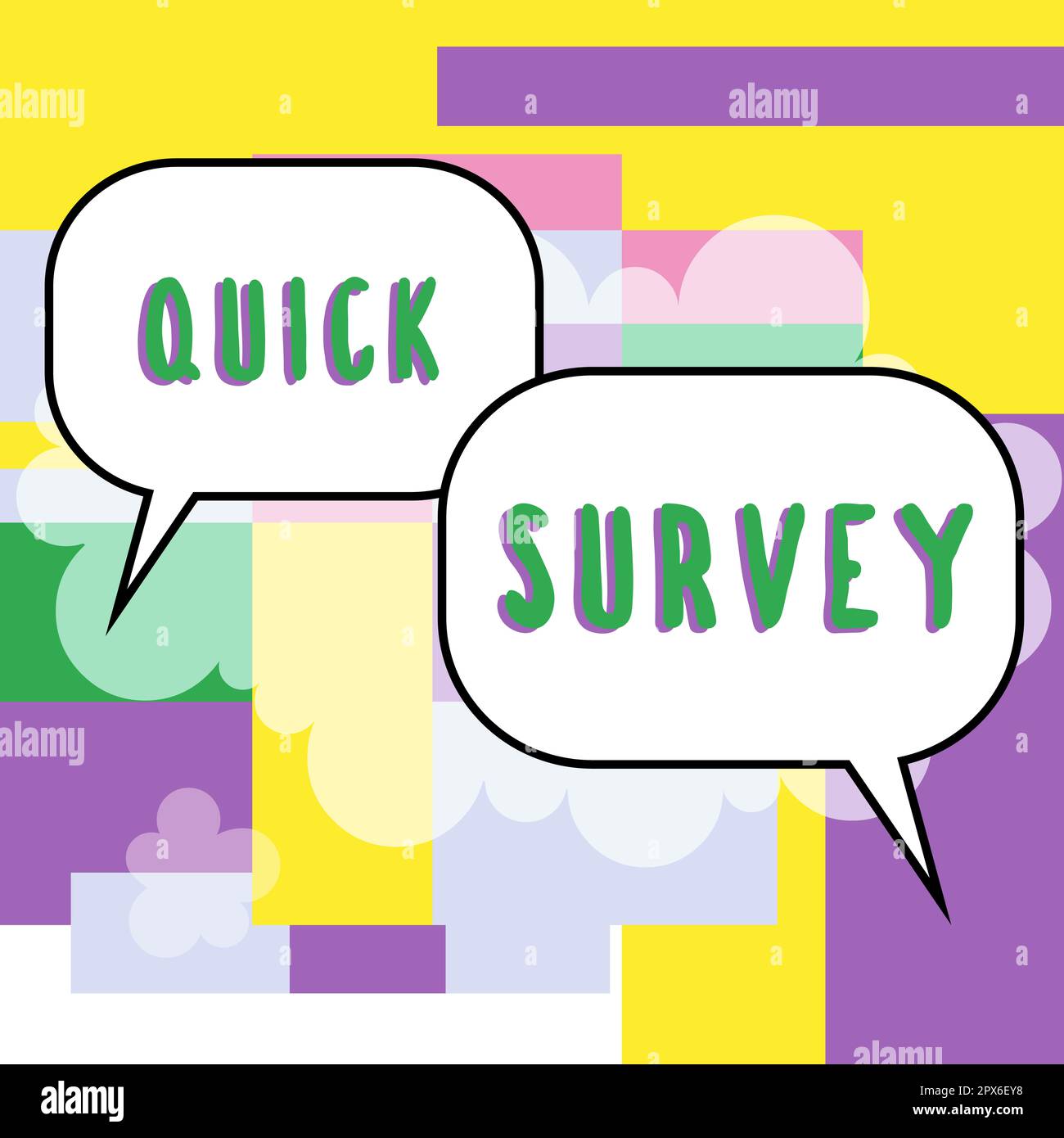 Hand writing sign Quick Survey, Business overview Conduct fast check on ...