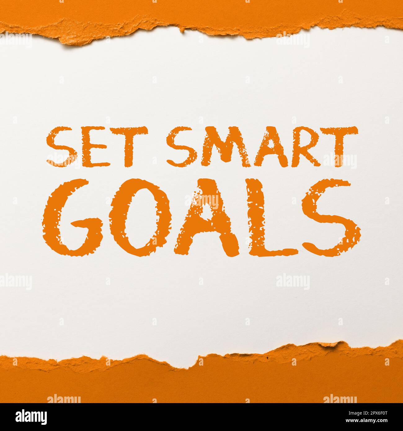 Hand writing sign Set Smart Goals, Business concept Establish ...