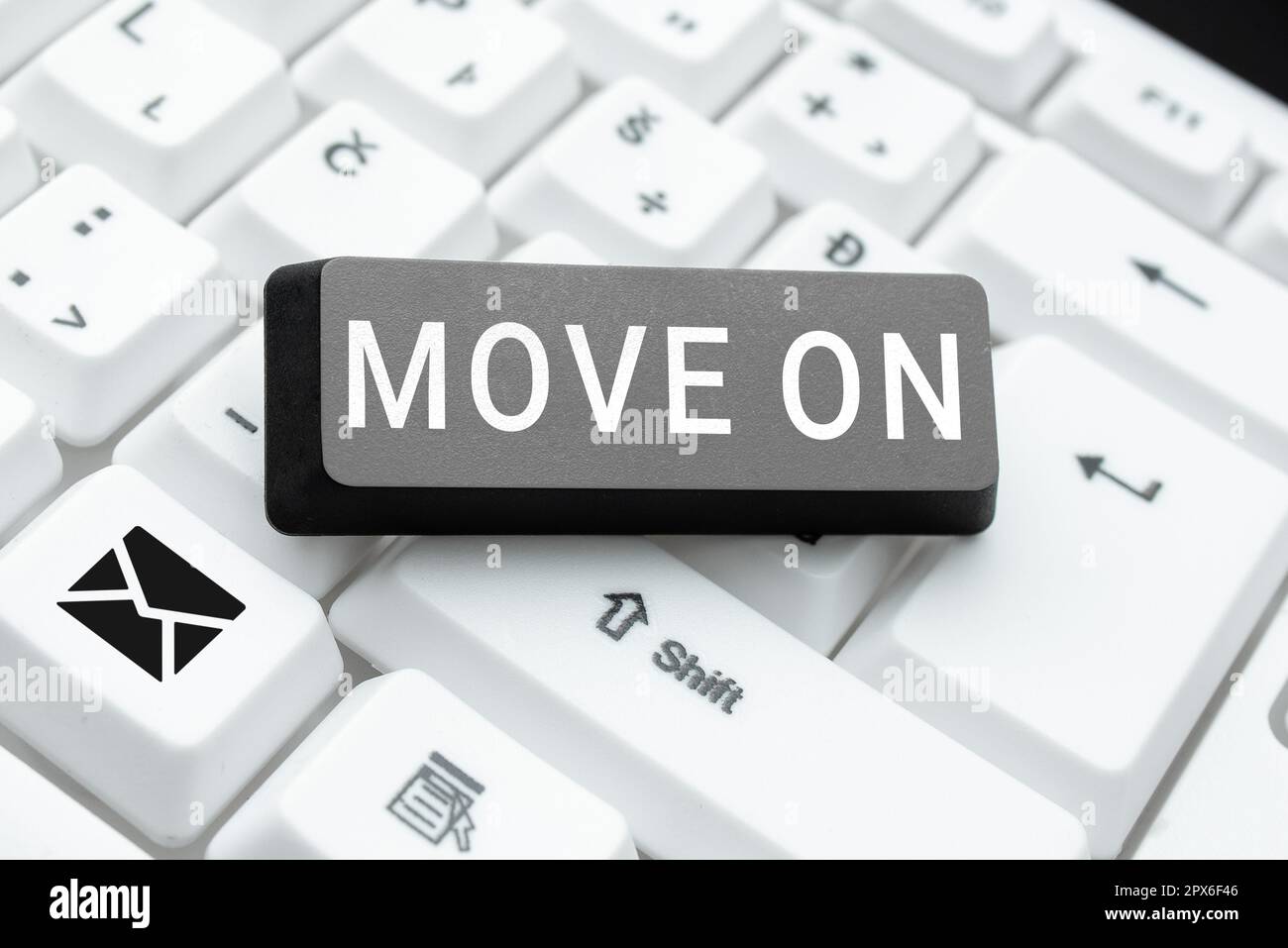 Text showing inspiration Move On, Internet Concept to leave the place ...