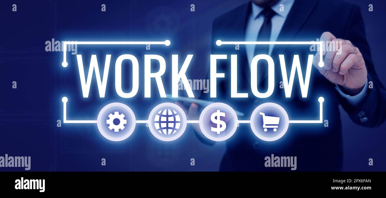 Inspiration Showing Sign Work Flow Word For Continuity Of A Certain