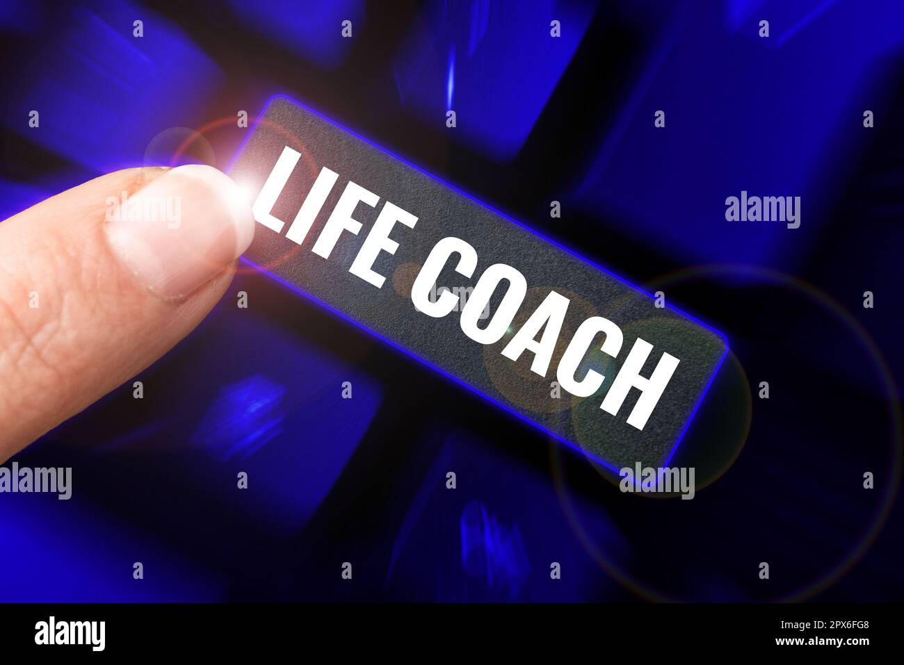 Text showing inspiration Life Coach, Word Written on A person who ...