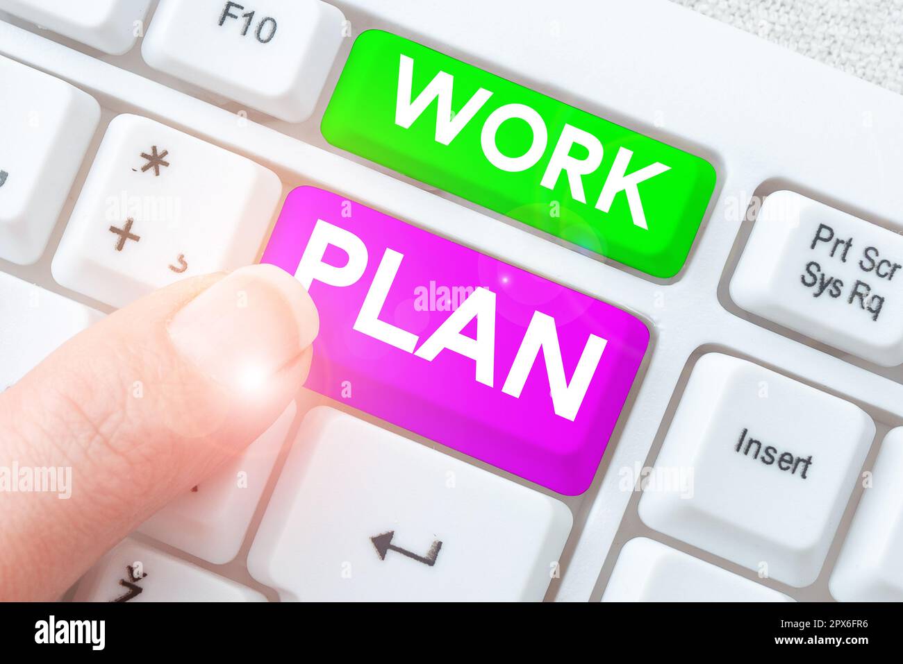 Writing displaying text Work Plan, Business approach project to be ...