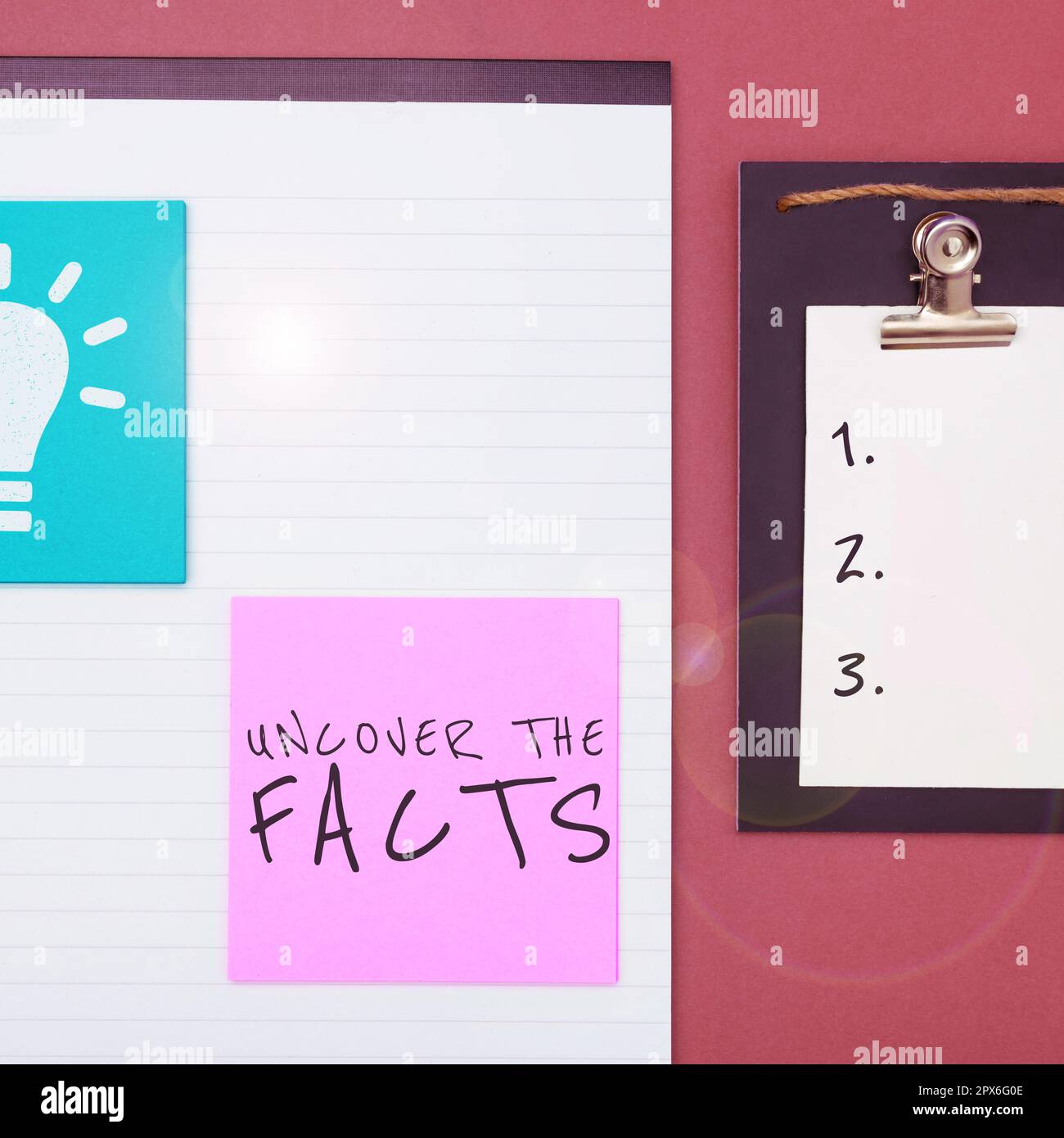 Text sign showing Uncover The Facts, Business approach Find the truth ...