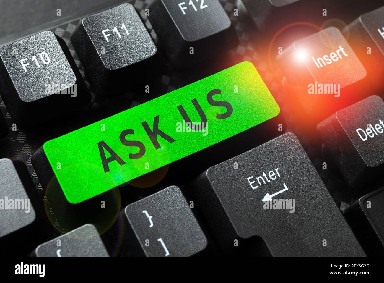 Inspiration showing sign Ask Us, Business showcase accepting questions ...