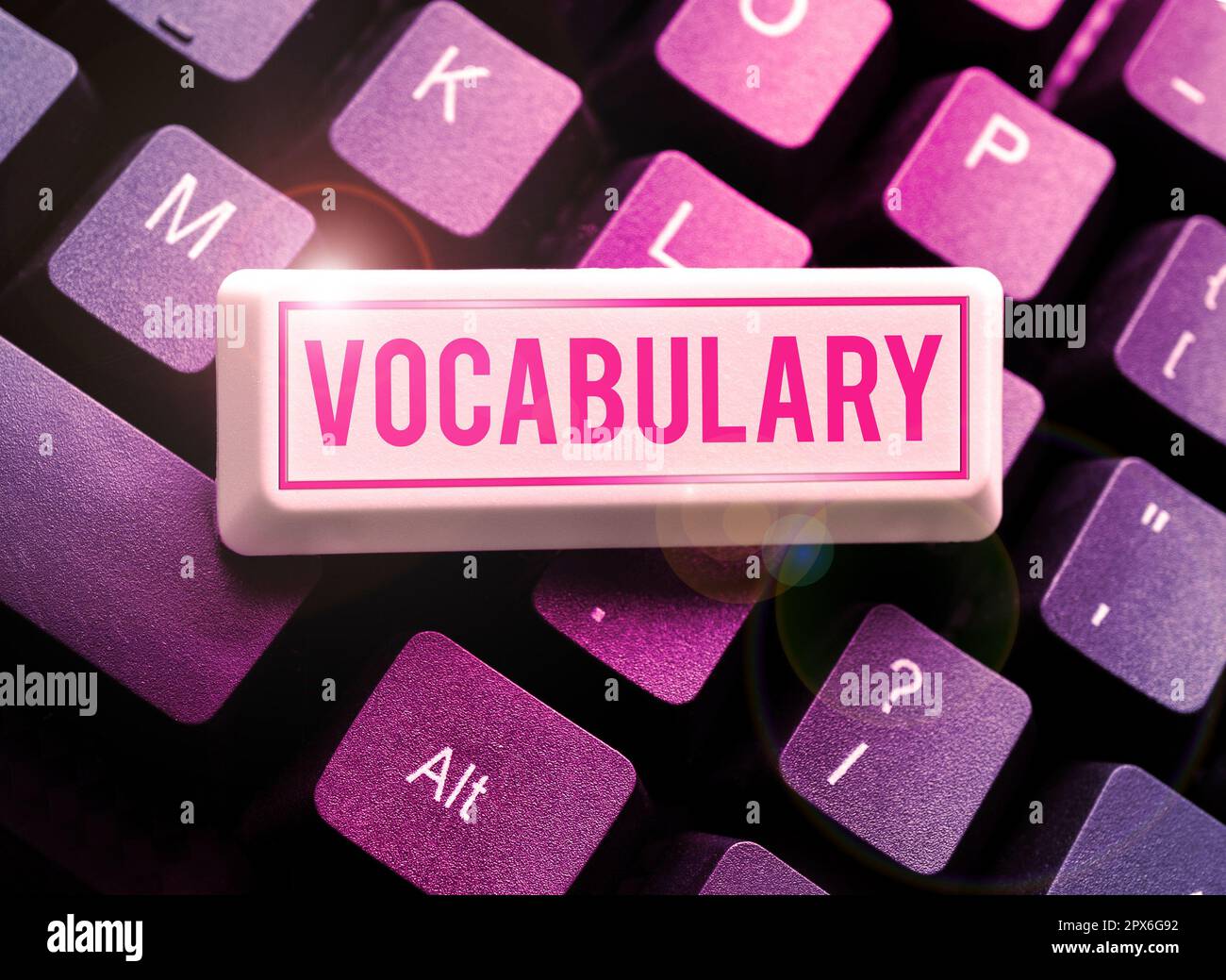 Sign displaying Vocabulary, Conceptual photo collection of words and ...