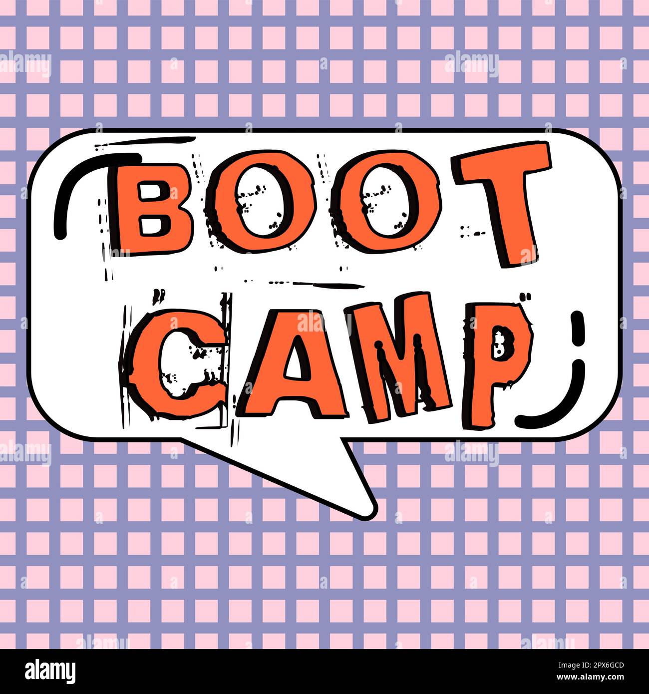 Hand writing sign Boot Camp, Business approach Military training camp ...